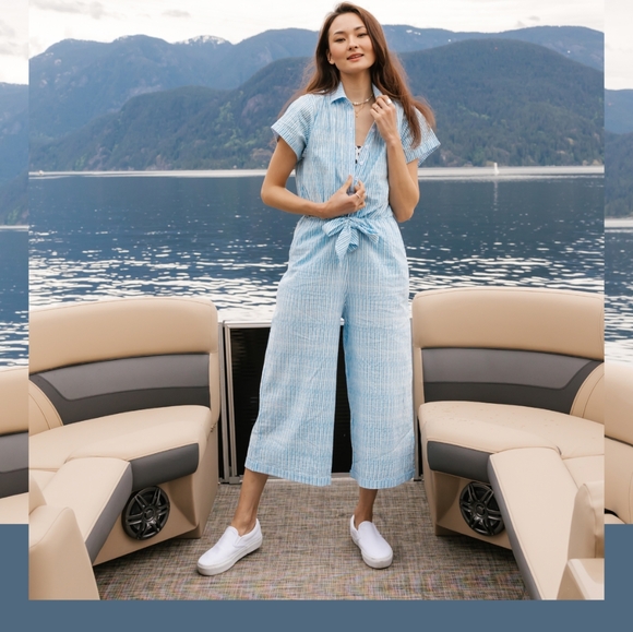 Smash + Tess | Pants & Jumpsuits | Smash Tess The Fresh Jumpsuit Blue ...